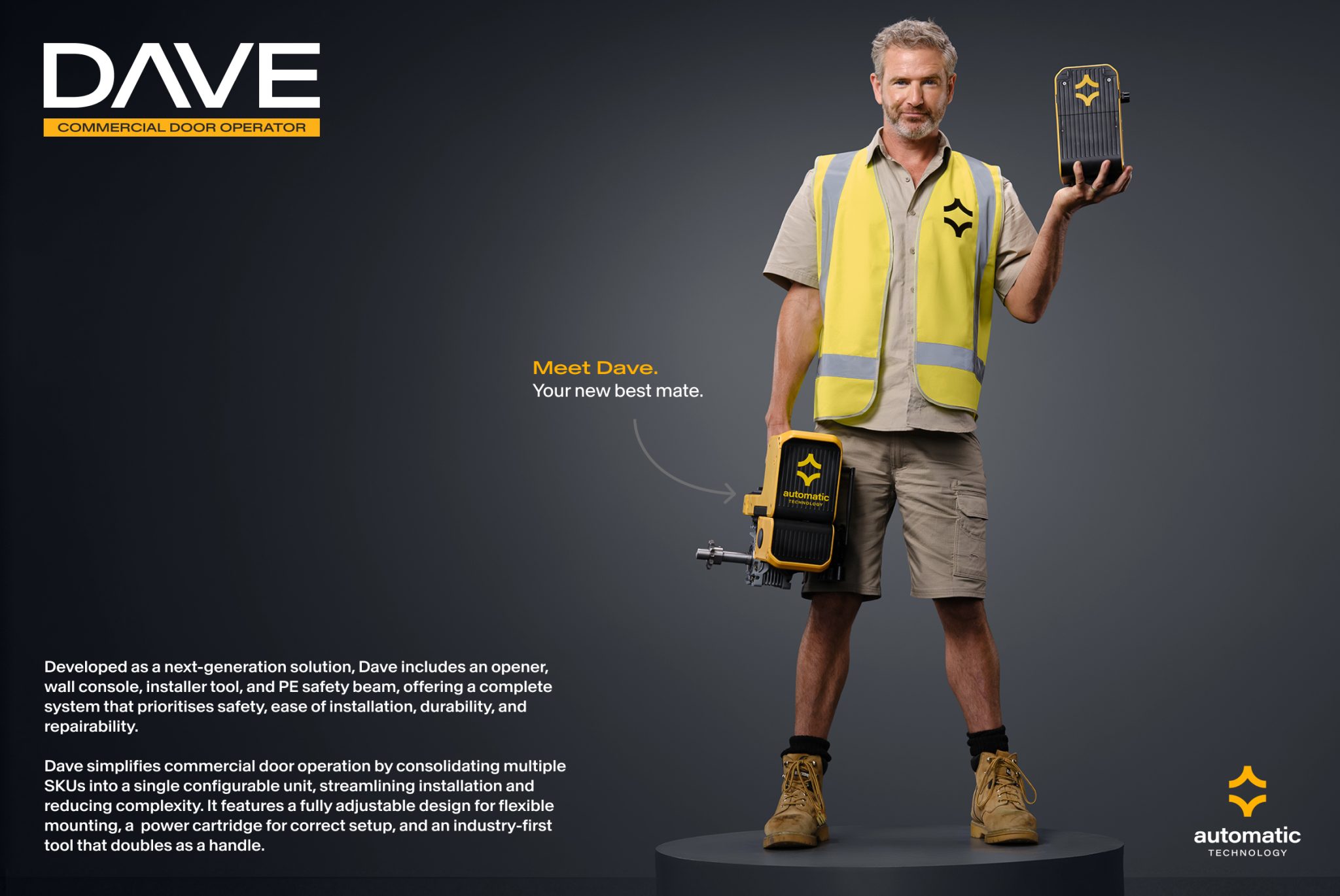 Dave, Modular Commercial Door Operator - Good Design