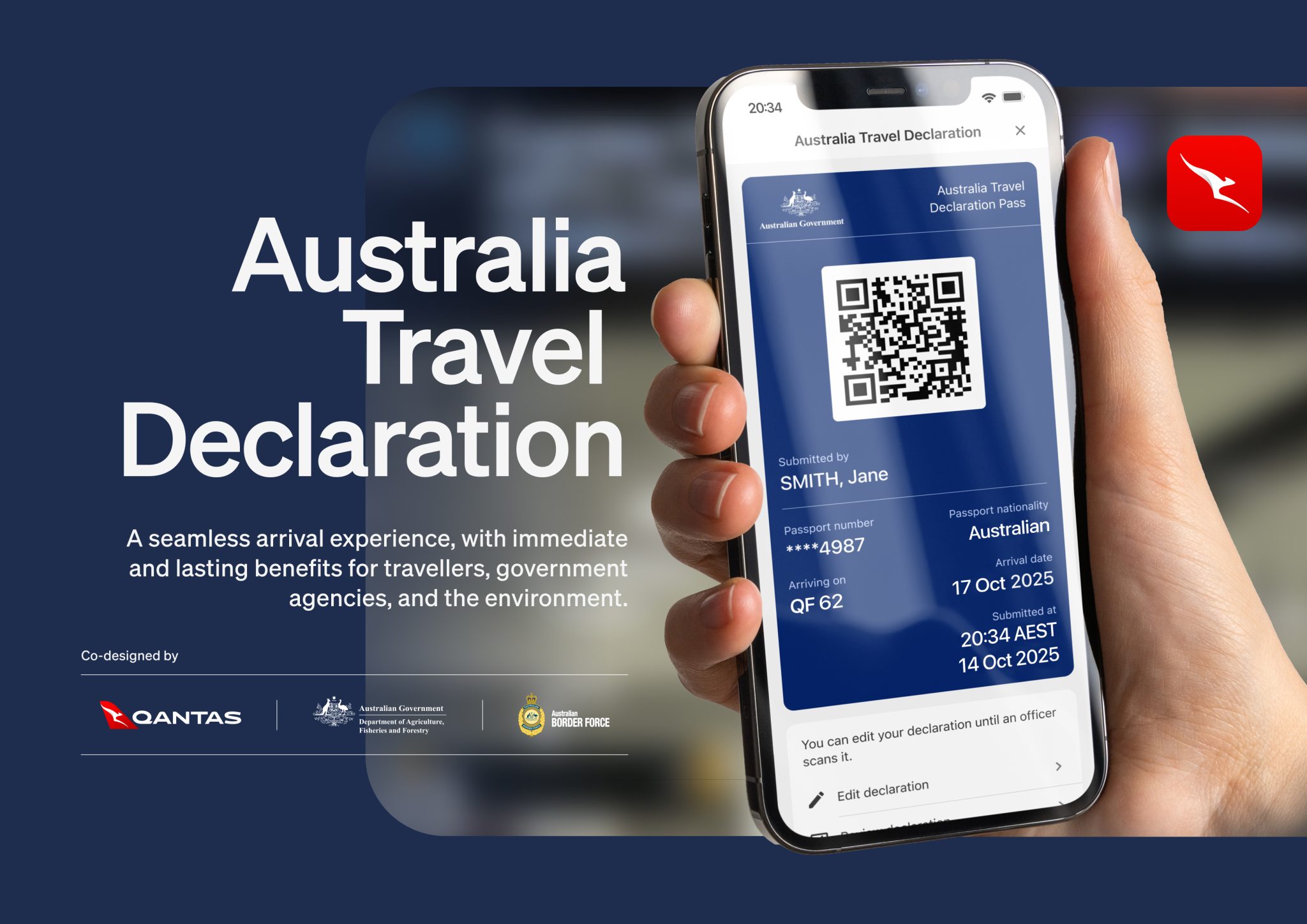 Australia Travel Declaration - Good Design